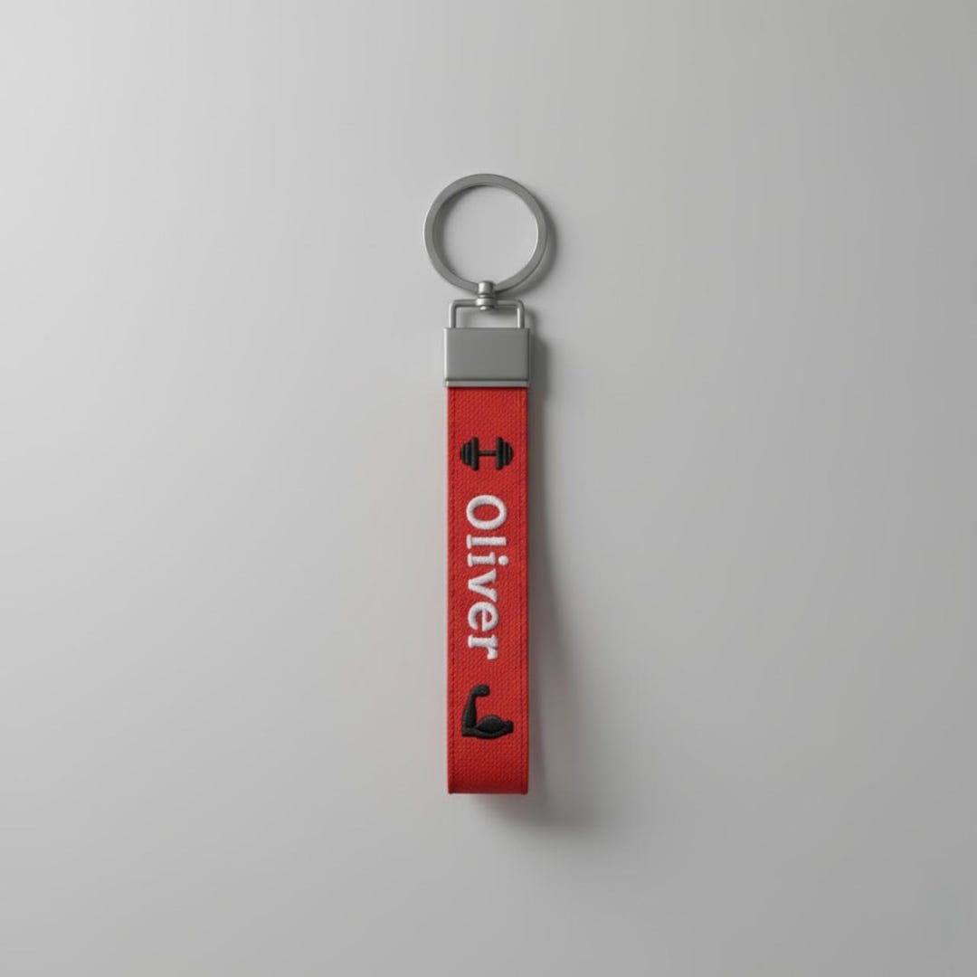 Personalized Embroidered Key Fob Keychain – Strong, Stylish & Custom ...
