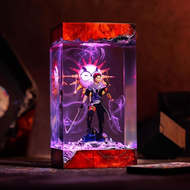 Maelle Clair Obscur Expedition 33 Epoxy Night Light, Diorama Exp 33 ...