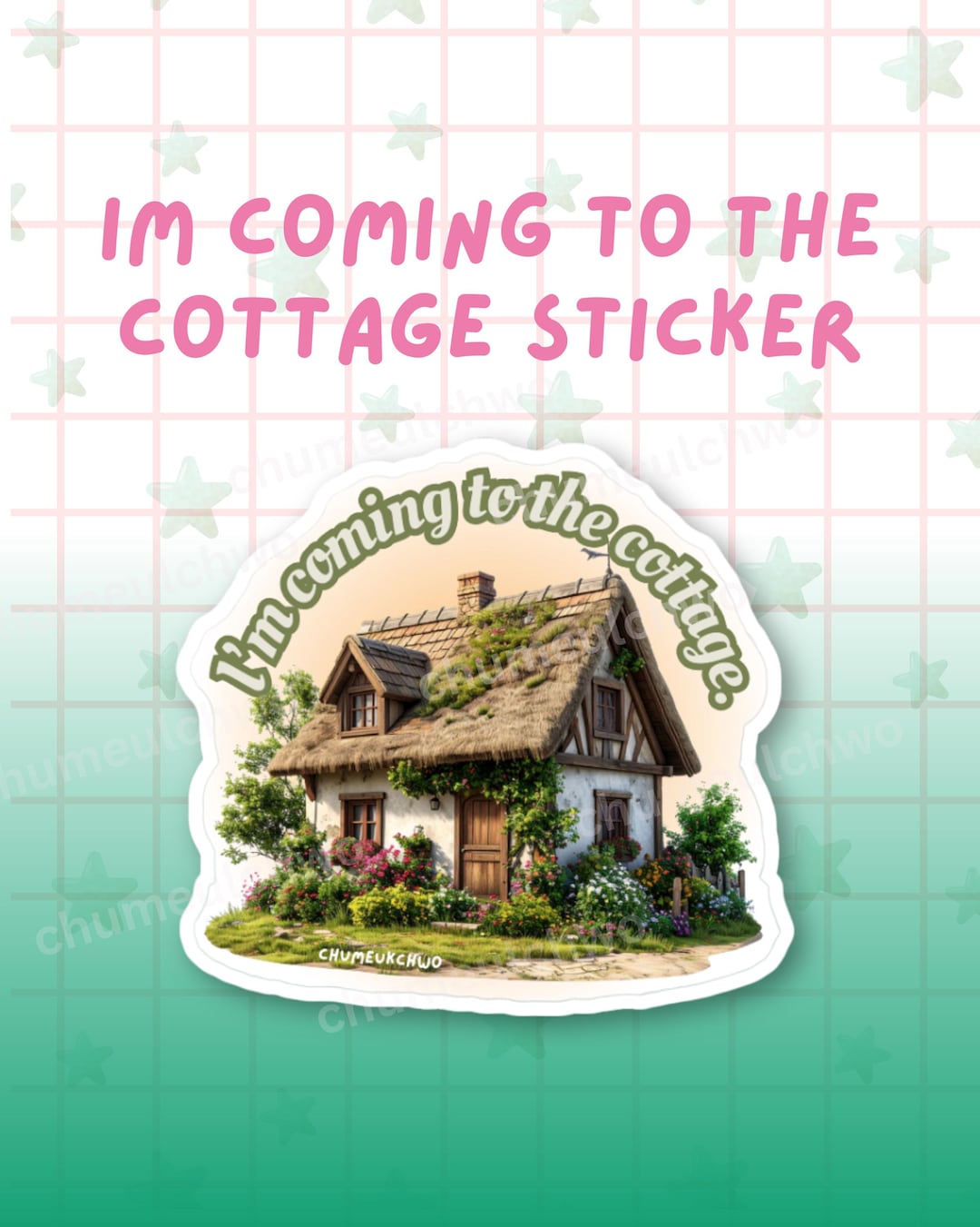 Im Coming to the Cottage Sticker - Etsy