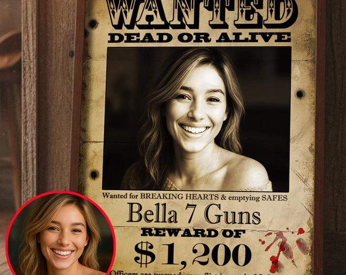 Vintage Wild West Wanted Poster Pngs – Rustic Outlaw Clipart (digital ...