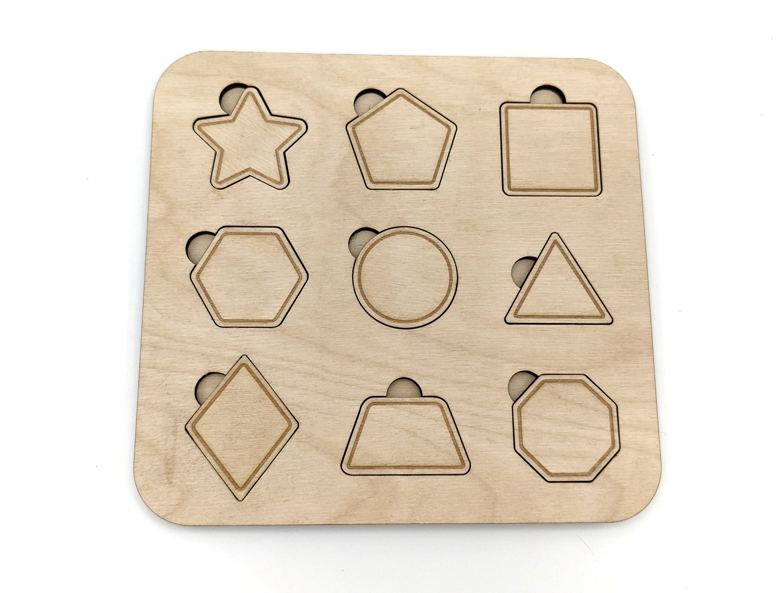 DIGITAL FILE Shape Puzzle Laser Cut File SVG Beamo File - Etsy