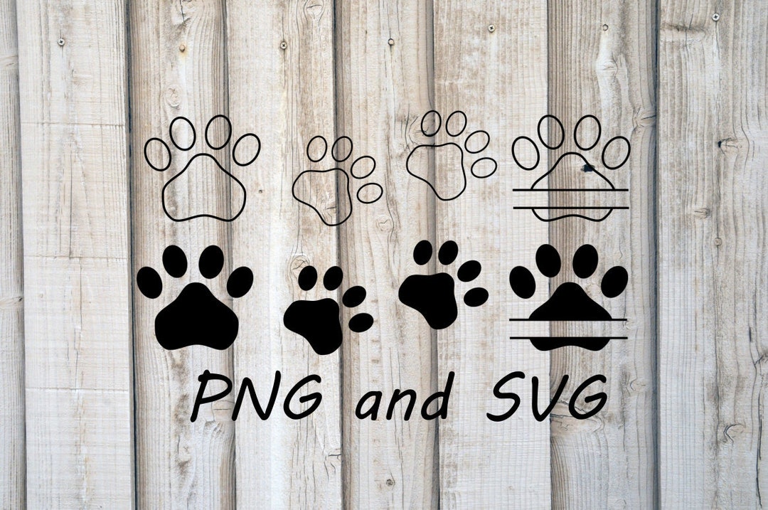 Paw Print SVG Vet Tech SVG Paw Print PNG File Cricut Cut - Etsy.de