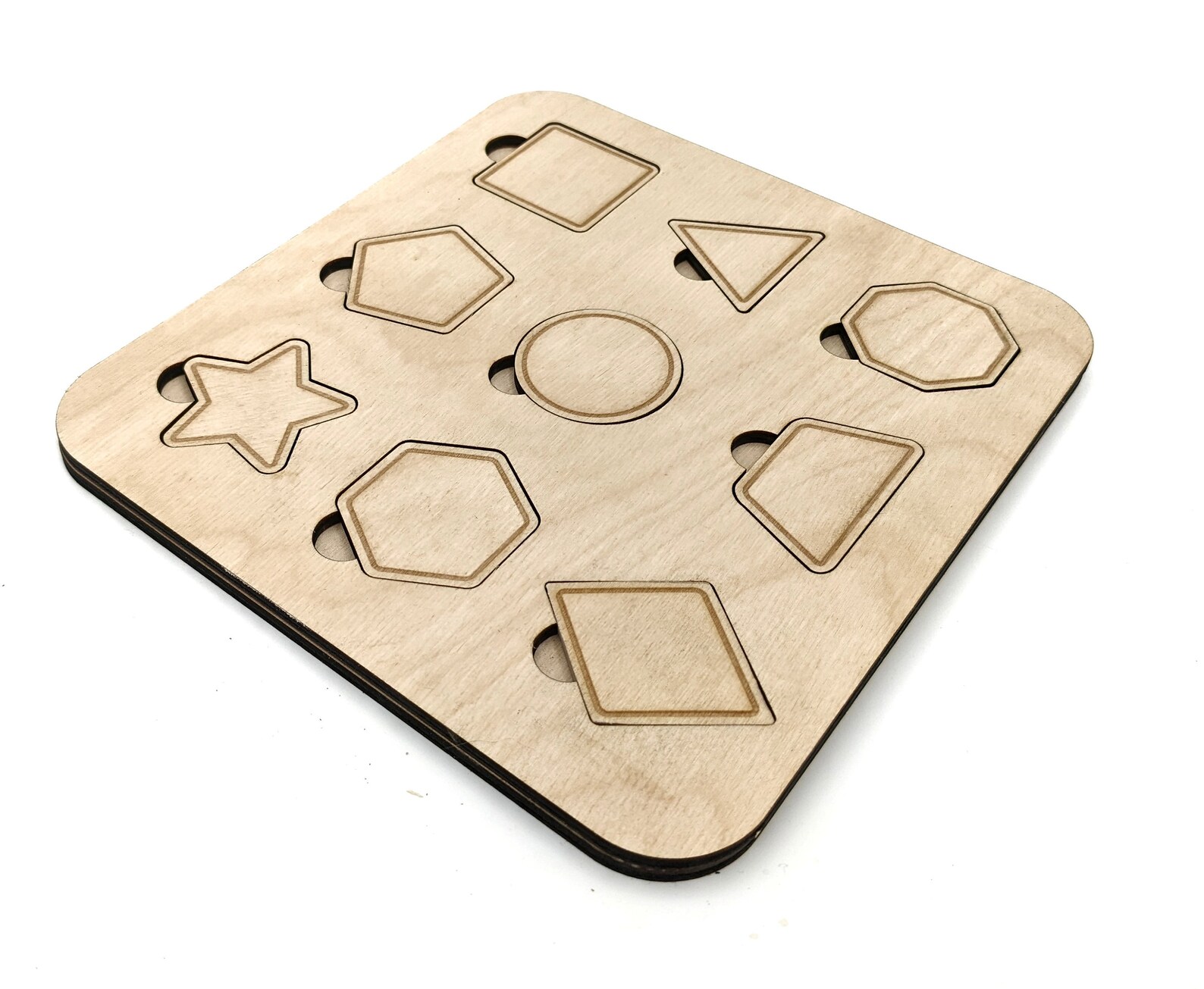 DIGITAL FILE Shape Puzzle, Laser Cut File SVG, Beamo File, Glowforge ...