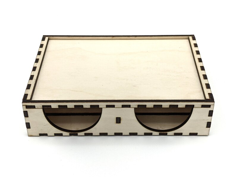 Wooden Draw and Discard Card Holder, Game Card Draw and Discard Holder ...