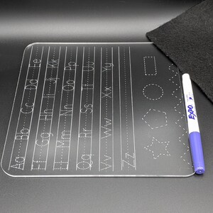 Alphabet Tracing SVG Laser Cut File for Glowforge or Beamo - Laser ...