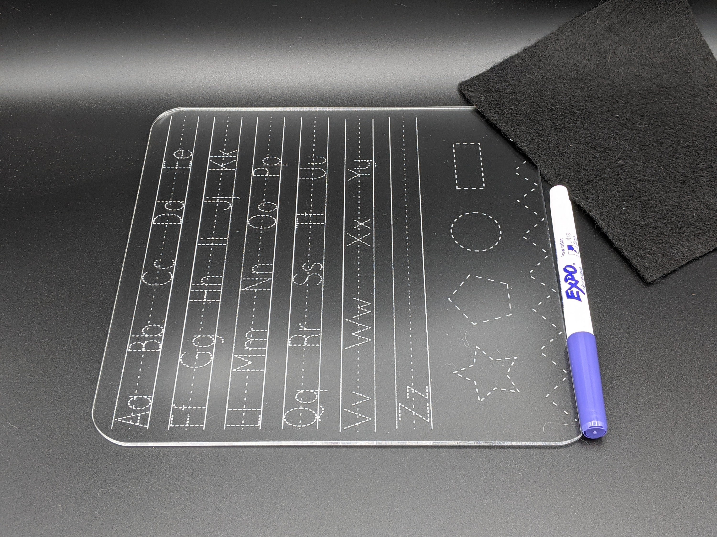 Alphabet Tracing SVG Laser Cut File for Glowforge or Beamo - Etsy UK