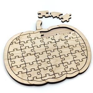 DIGITAL FILE Pumpkin Puzzle Template With Building Tray Bundle, Fall ...