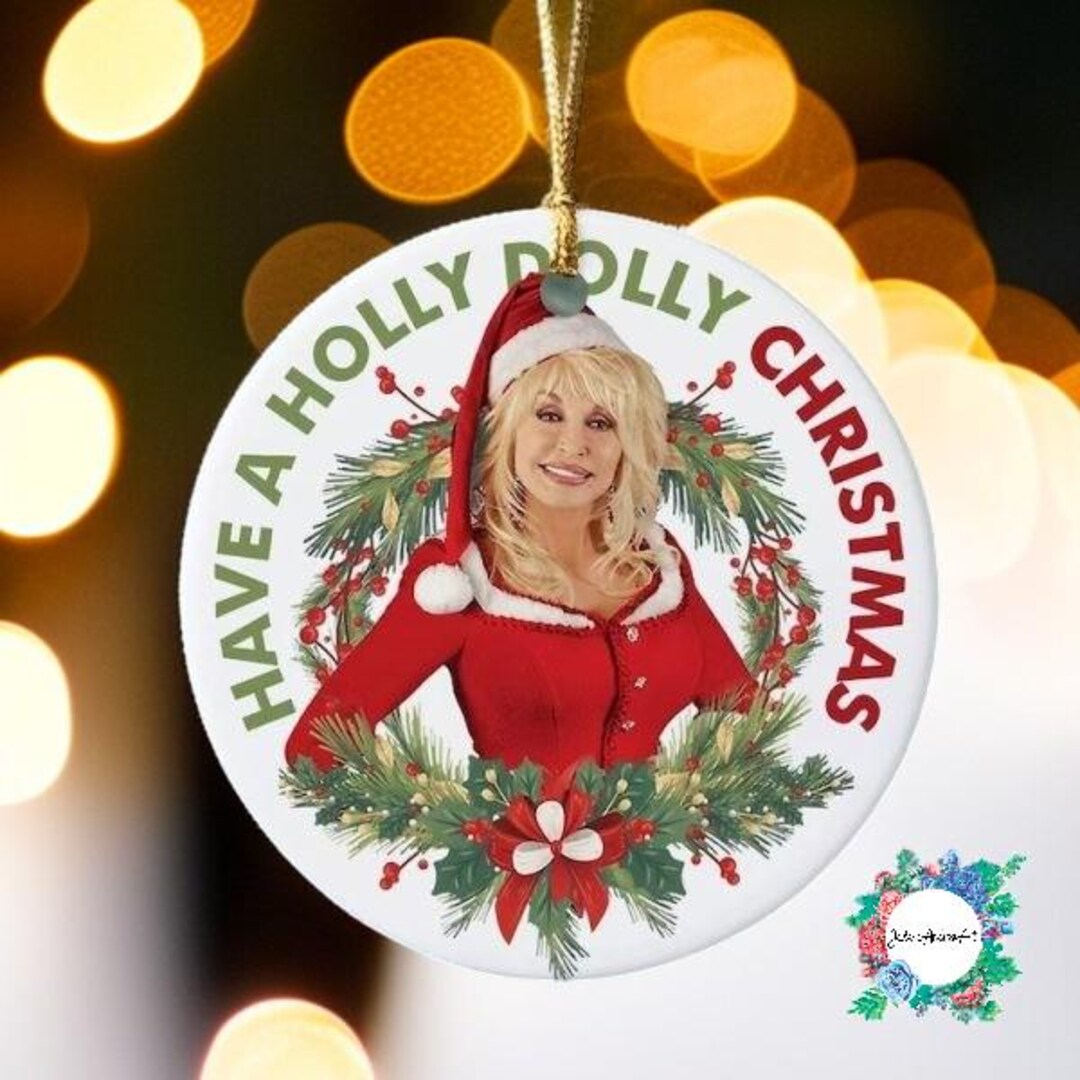 Dolly Parton Christmas, Dolly Ornament, Dolly Parton Xmas, Christmas ...