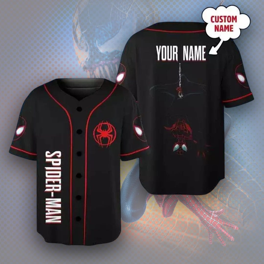 Retro 90s Spider-man Baseball Jersey, Superhero Graphic Jersey. - Etsy