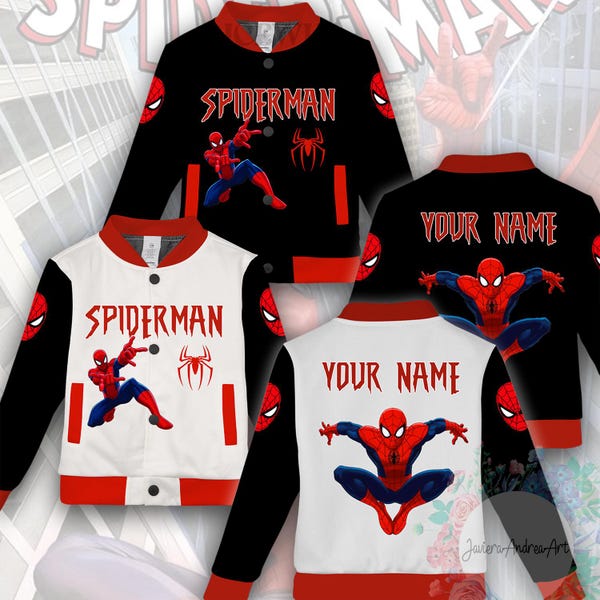 Spiderman Jacket - Etsy