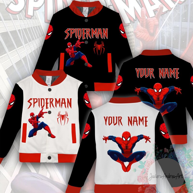Spidey Baseball Jacket - Etsy