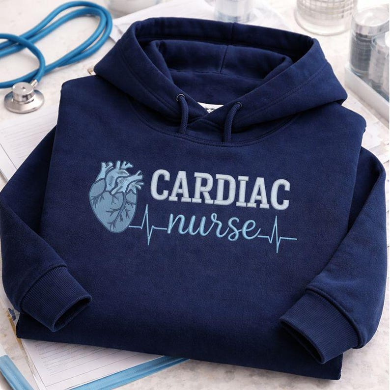 Cardiac Nurse Embroidery Design | Heart ECG, Medical Logo (machine ...