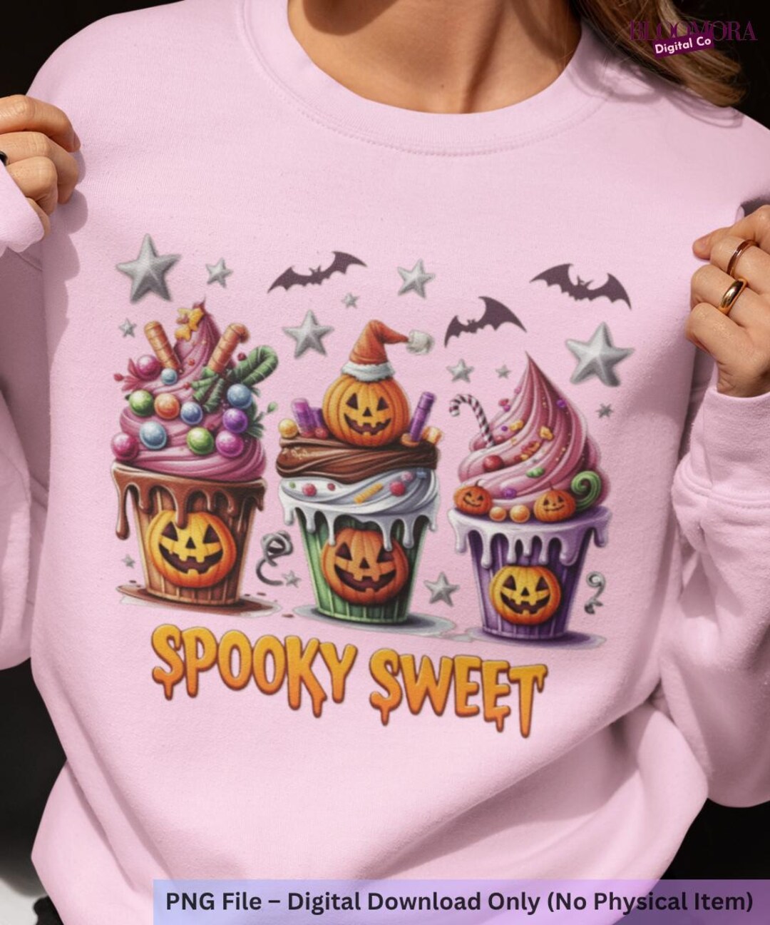 Spooky Sweet Halloween Cupcakes PNG, Kawaii Pumpkin Dessert Clipart ...