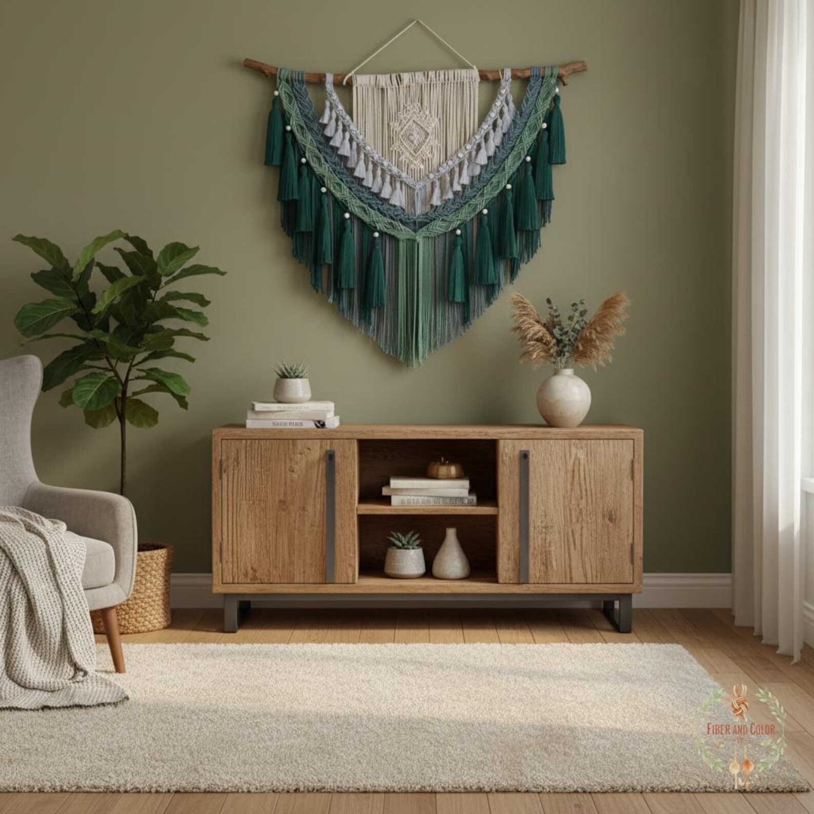 Extra Large Macrame Wall Hanging, Abstract Textile Art for Interior ...