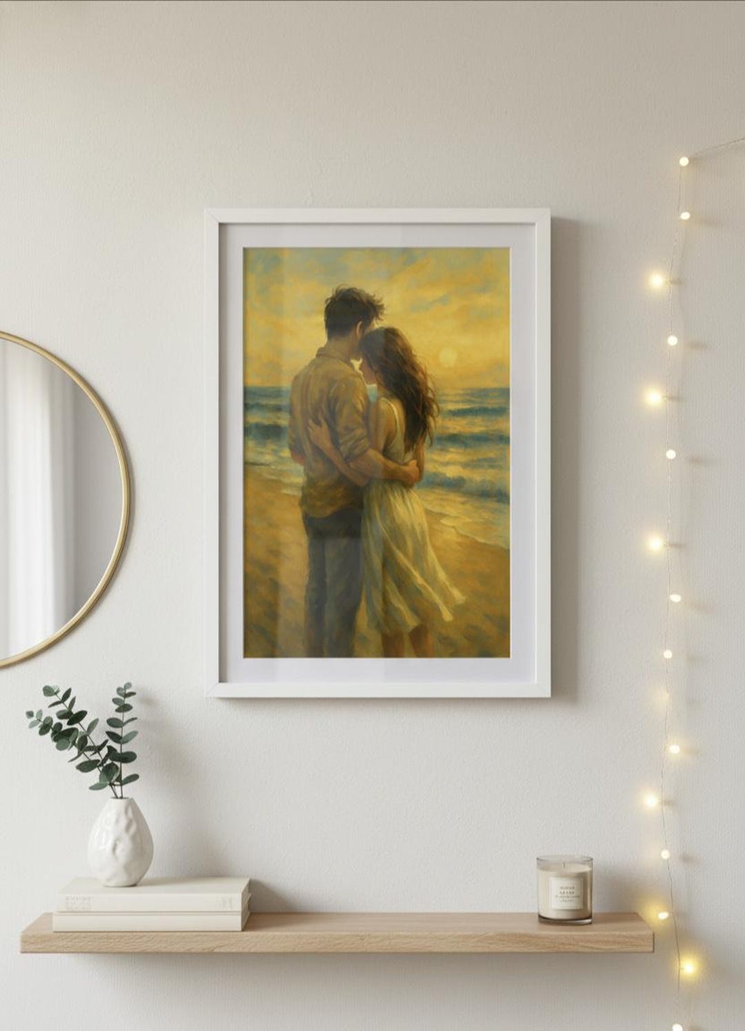 Abstract Couples Wall Art, Man and Woman Print, Bedroom Wall Art Print ...