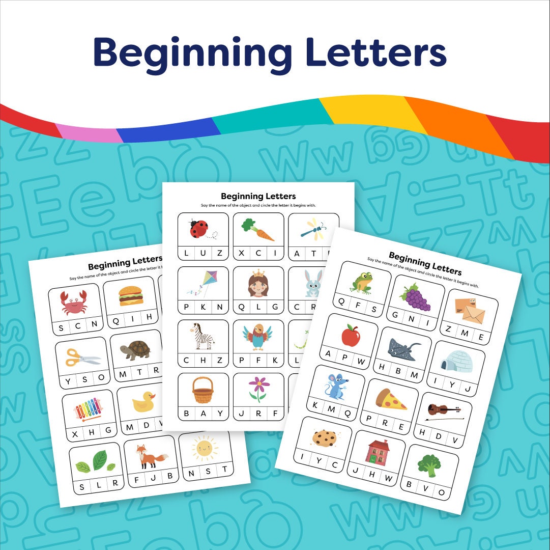 Letter Recognition Worksheets, Uppercase Lowercase Matching, Beginning ...