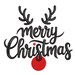 Merry Christmas Reindeer – Holiday Script Embroidery Design - Etsy