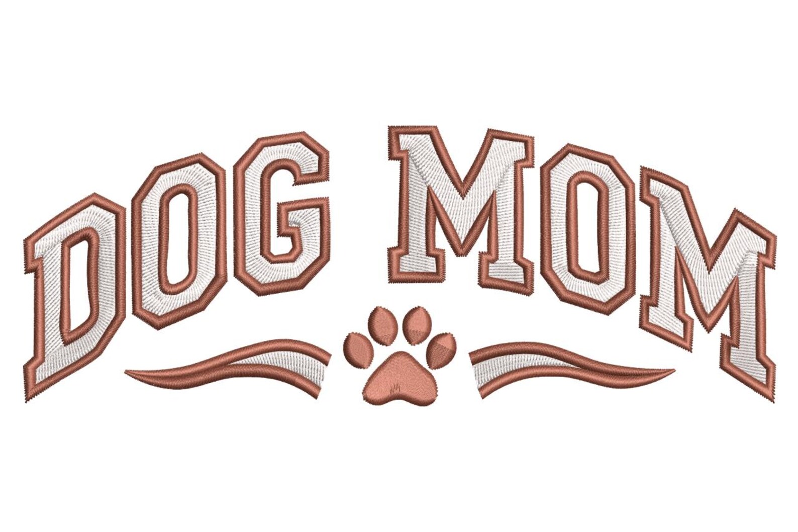 Varsity Dog Mom Paw – Bold Embroidery Design - Etsy