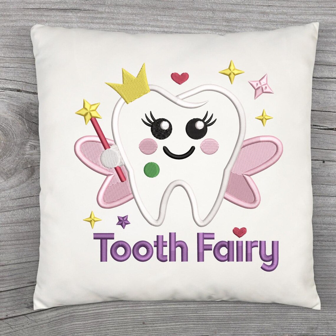 Tooth Fairy – Cute Kids Embroidery Design - Etsy