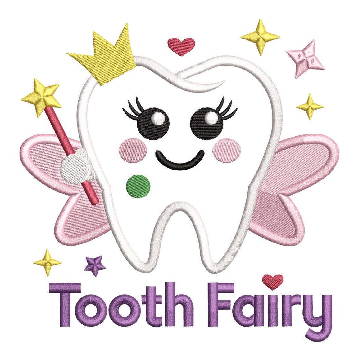 Tooth Fairy – Cute Kids Embroidery Design - Etsy