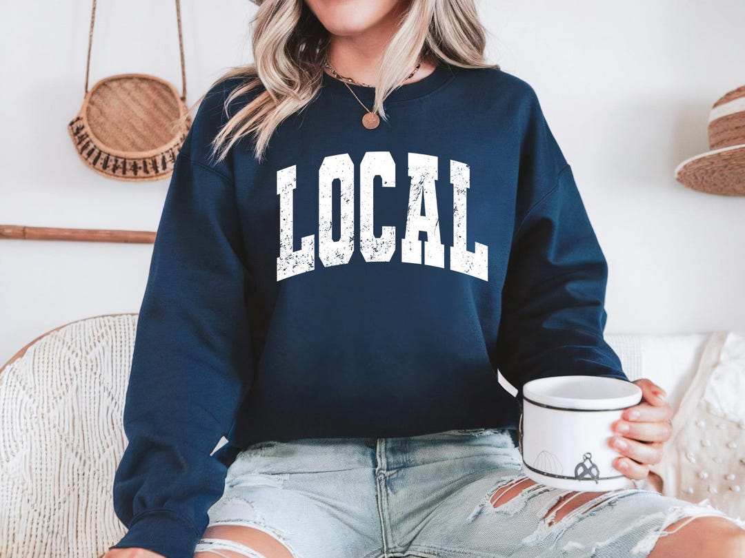Local Sweatshirt: Unisex Cotton-blend Fleece Pullover - Etsy