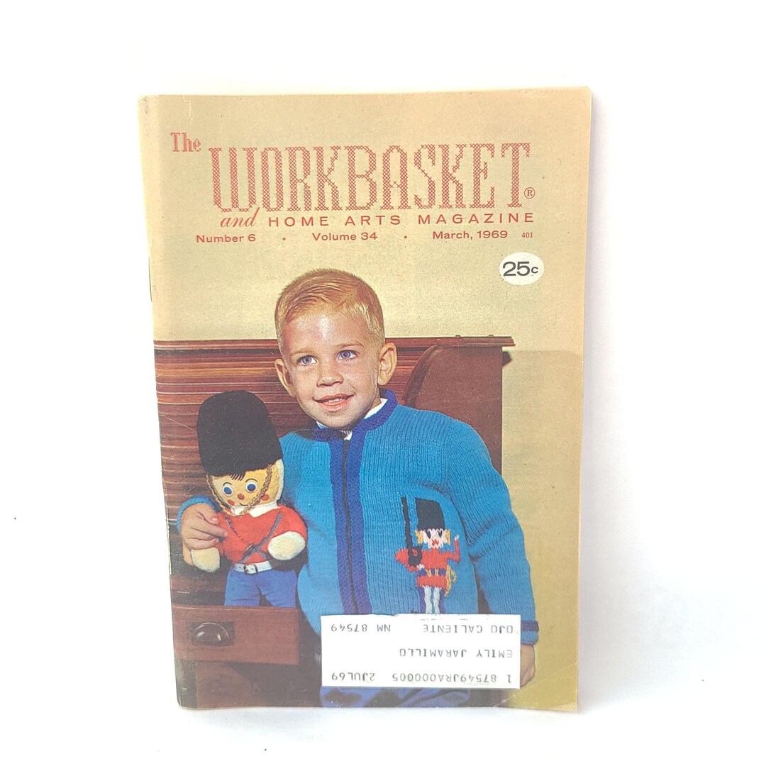 1969 Workbasket & Home Arts Magazine: Vintage Sixties Craft Book - Etsy
