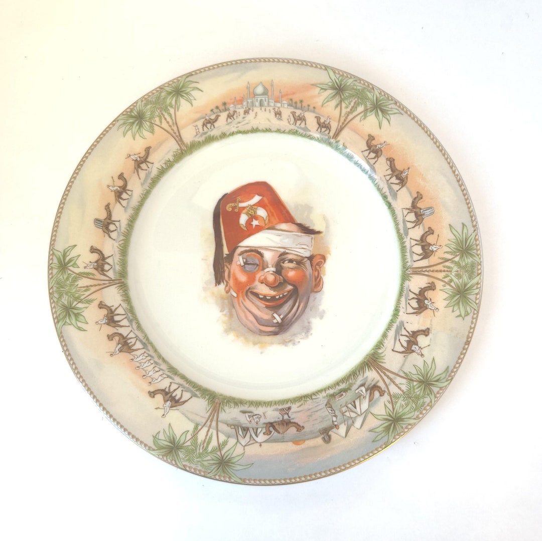Vintage Shenango China Shriner Plate: Masonic Clown Americana - Etsy