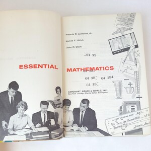 Vintage 1961 Essential Mathematics Textbook by Lankford, Ulrich and ...