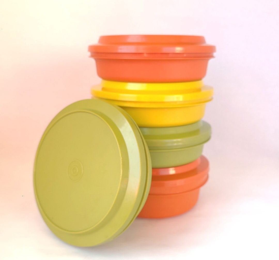 Vintage 1970's Tupperware Bowl Set of 5 Vintage Tupperware / Seventies ...