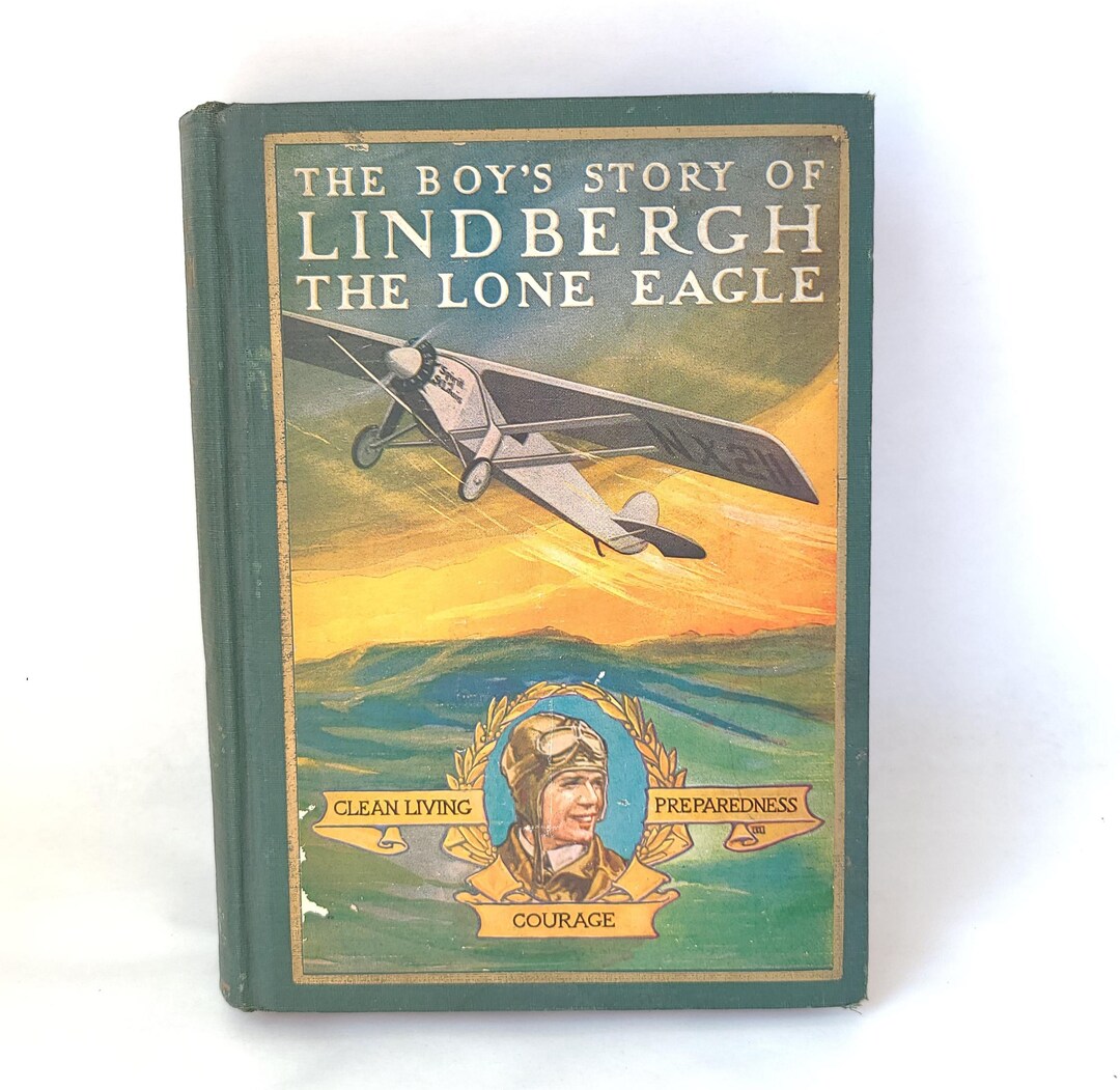 Vintage 1928 Lindbergh the Lone Eagle Book: Aviation History - Etsy