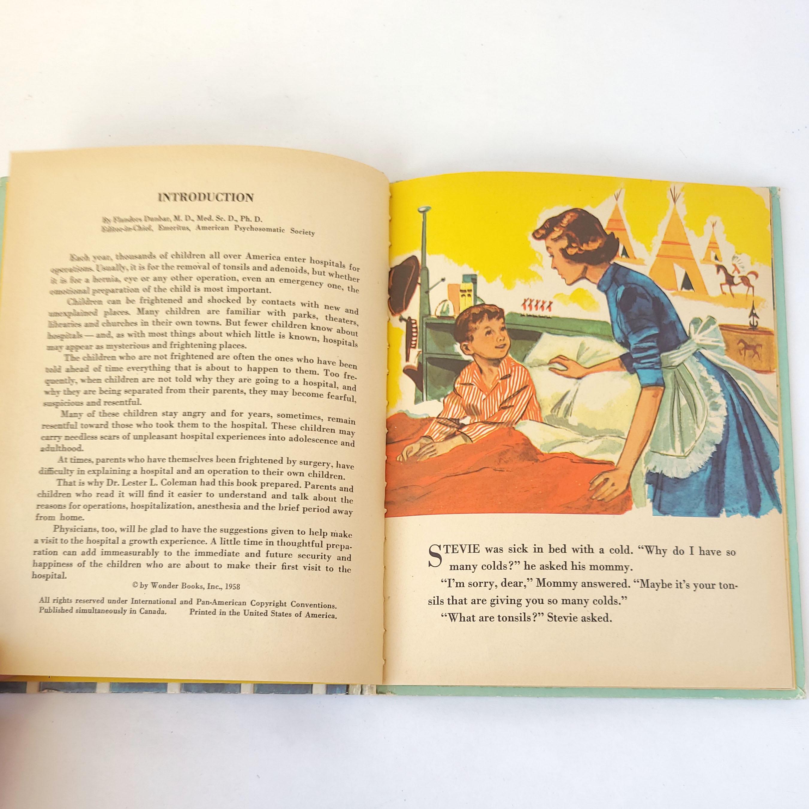 Vintage 1958 Children's Book: A Visit to the Hospital, Francine Chase ...