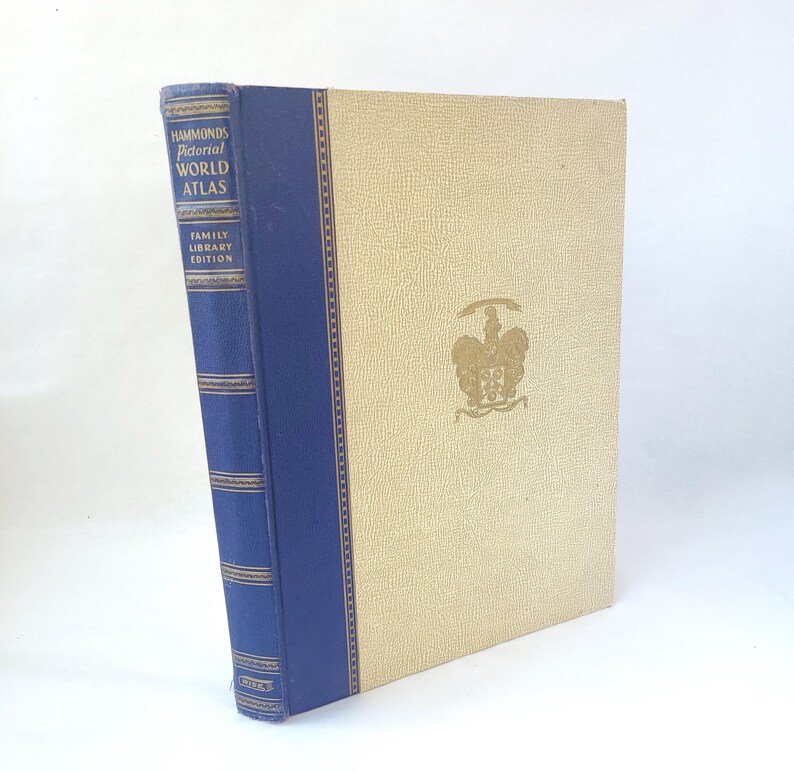 Vintage 1954 Hammond's Pictorial World Atlas: Family Library Edition - Etsy