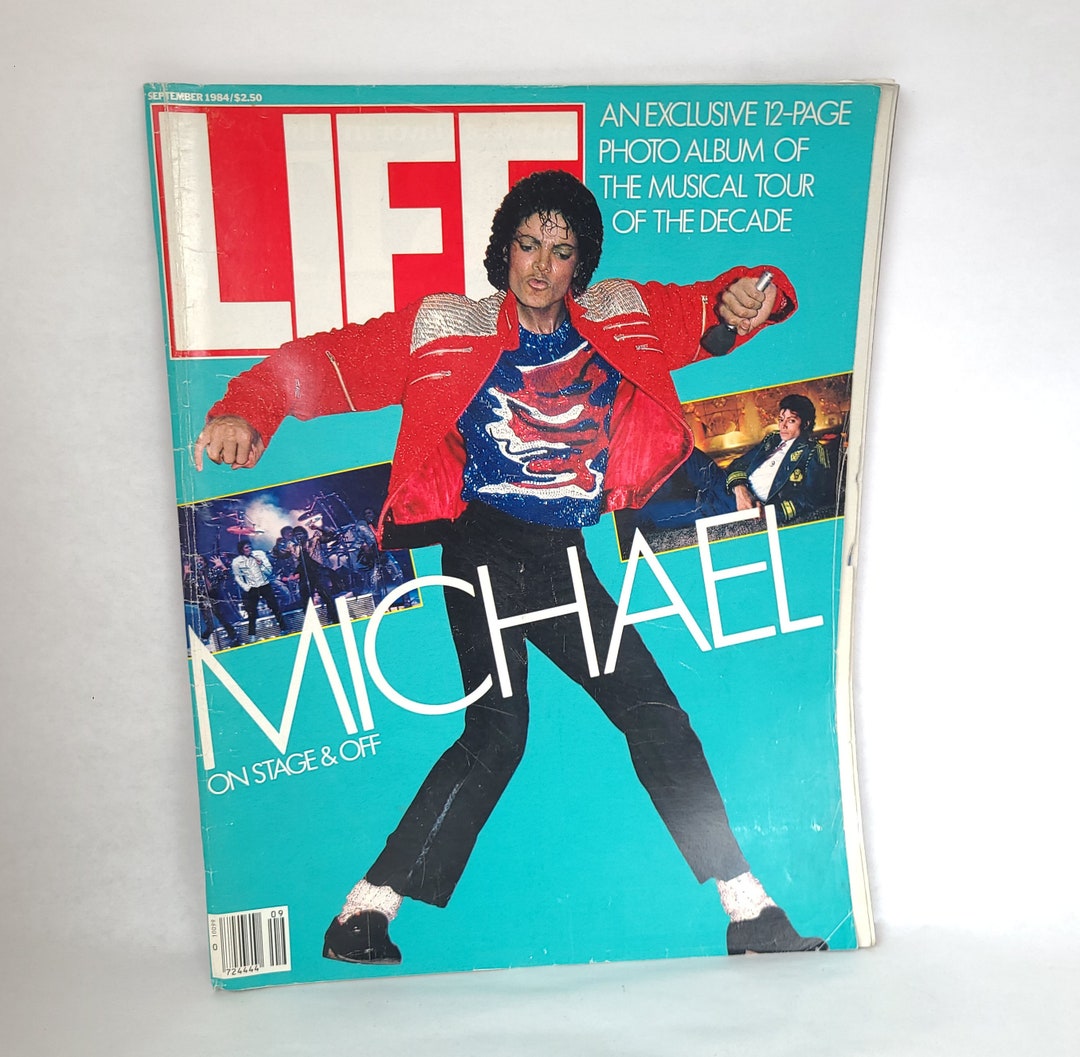 Vintage 1984 Life Magazine Michael Jackson on Stage and off Vintage ...