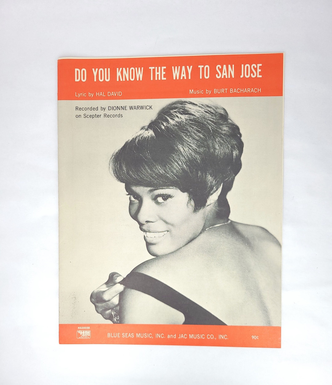 1968 Do You Know the Way to San Jose Sheet Music by Burt Bacharach and ...