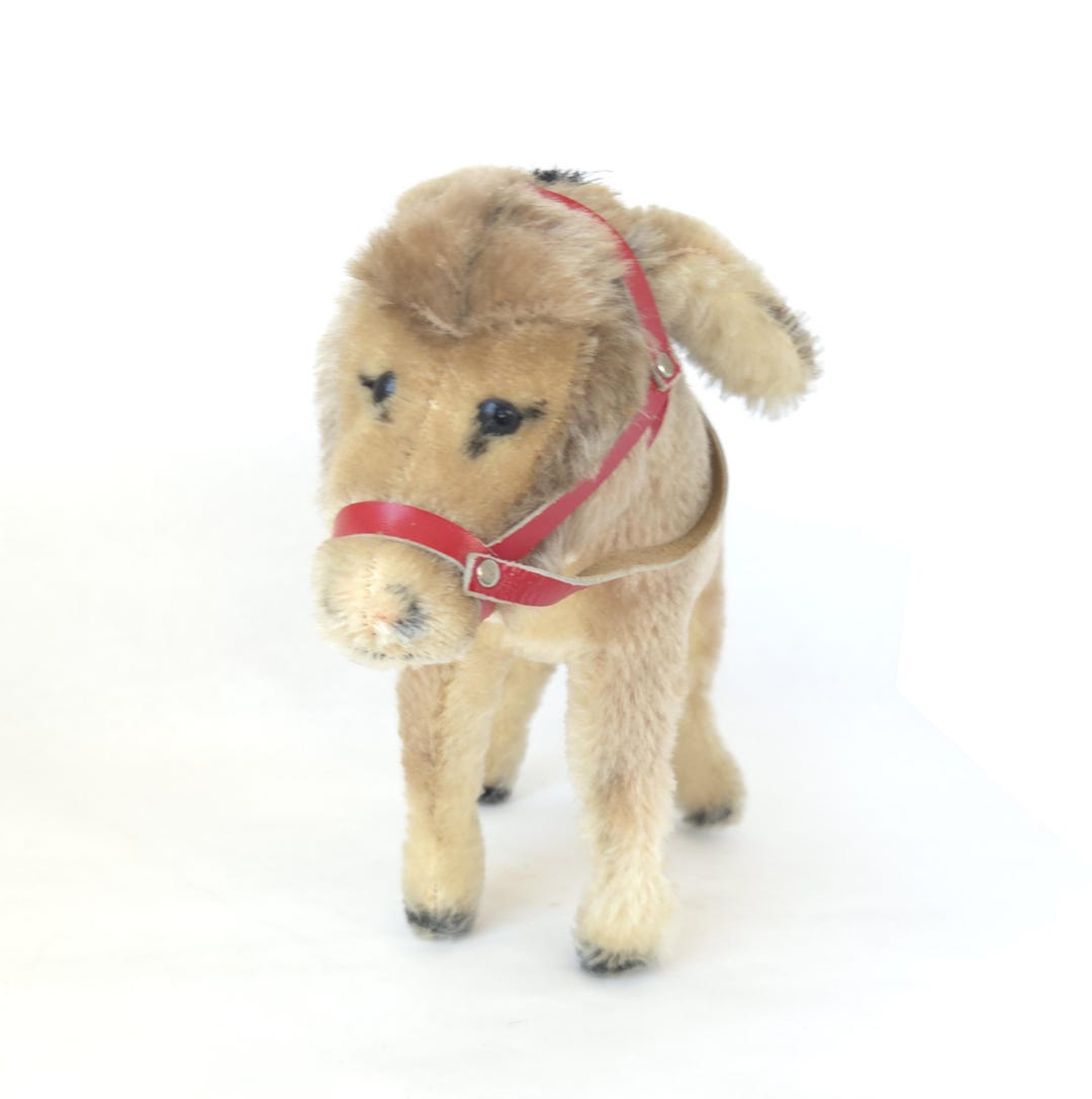 1950's Steiff Donkey With Red Harness - 8 Inch - Vintage Steiff Plush ...