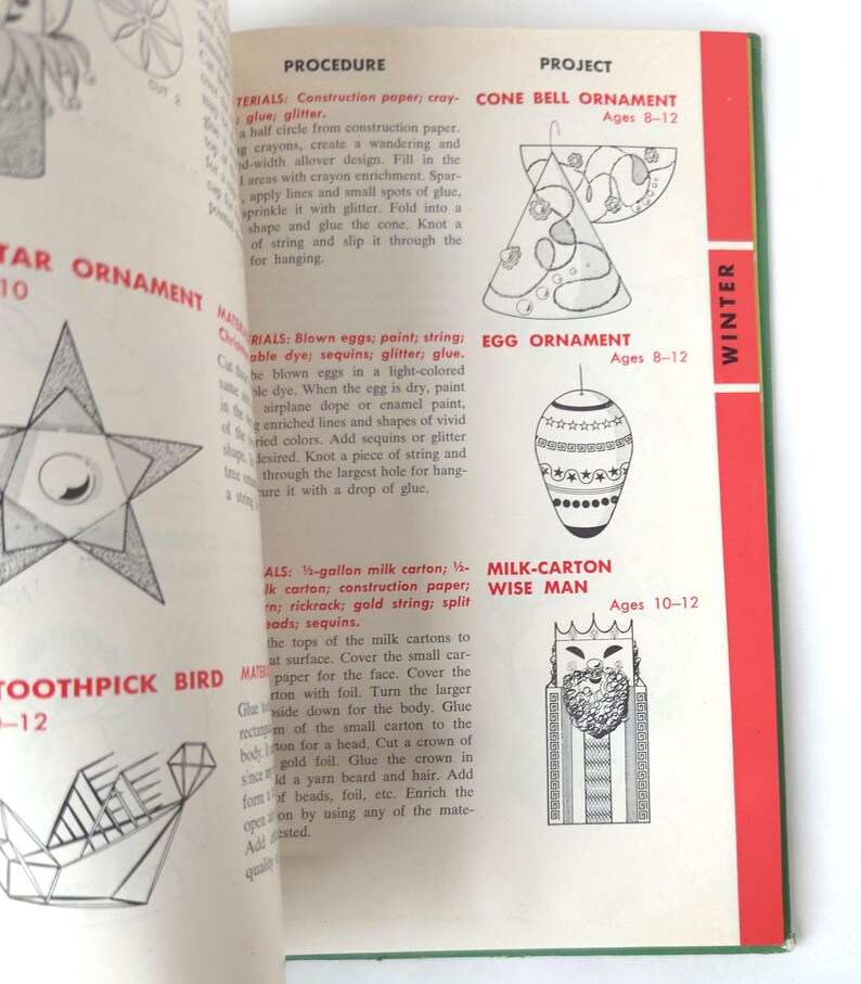 1965 Calendar Capers - Vintage Kid's Craft Book - Etsy