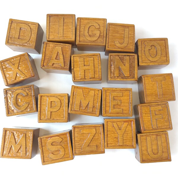 Wood Letter Blocks - Etsy