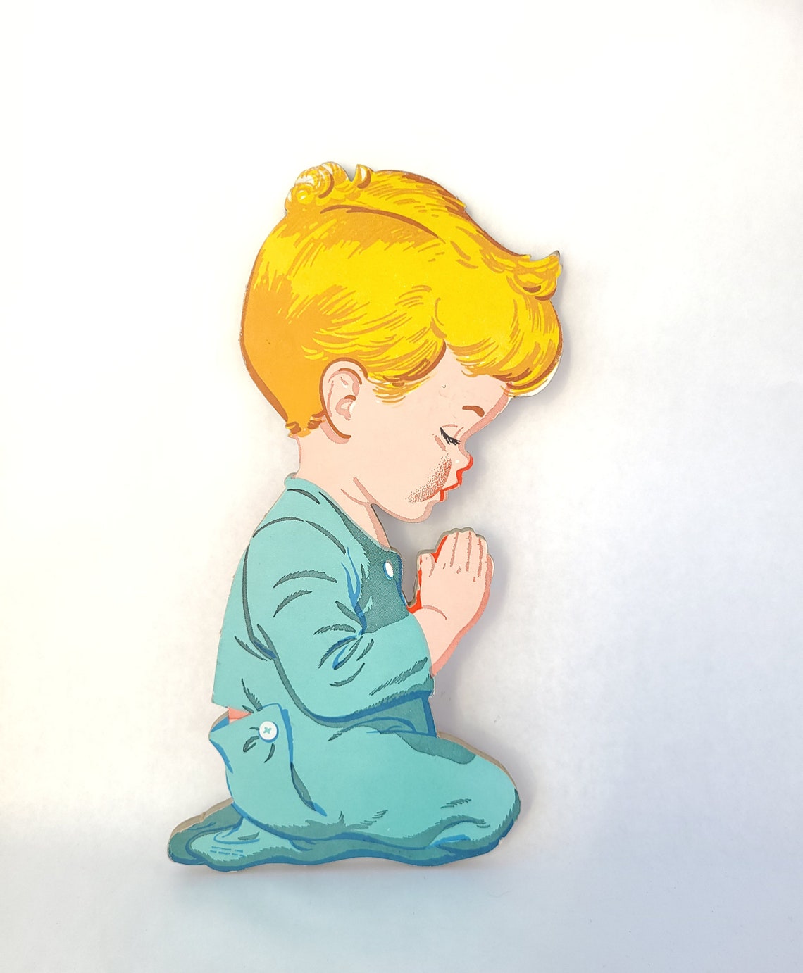 Set of 2 Vintage Boy and Girl Praying Wall Plaques - Etsy Canada