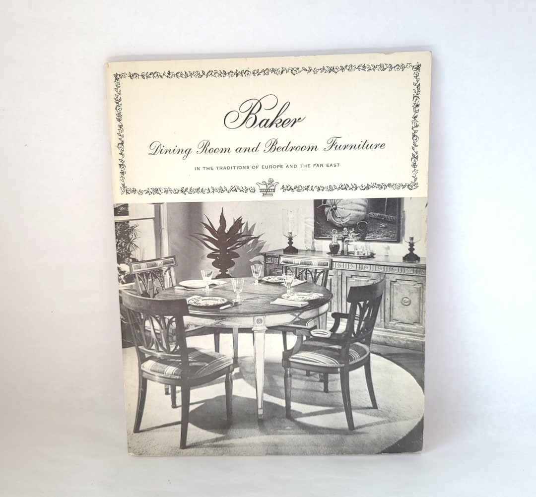 Vintage 1950's Baker Dining Room and Bedroom Furniture Catalog Vintage Furniture Catalog ...