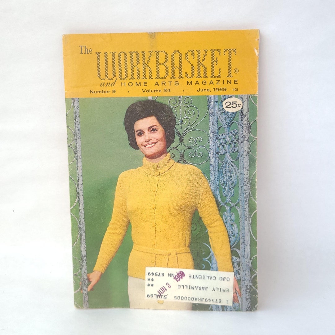 1969 Workbasket Magazine: Vintage Sixties Crafts & Home Arts - Etsy
