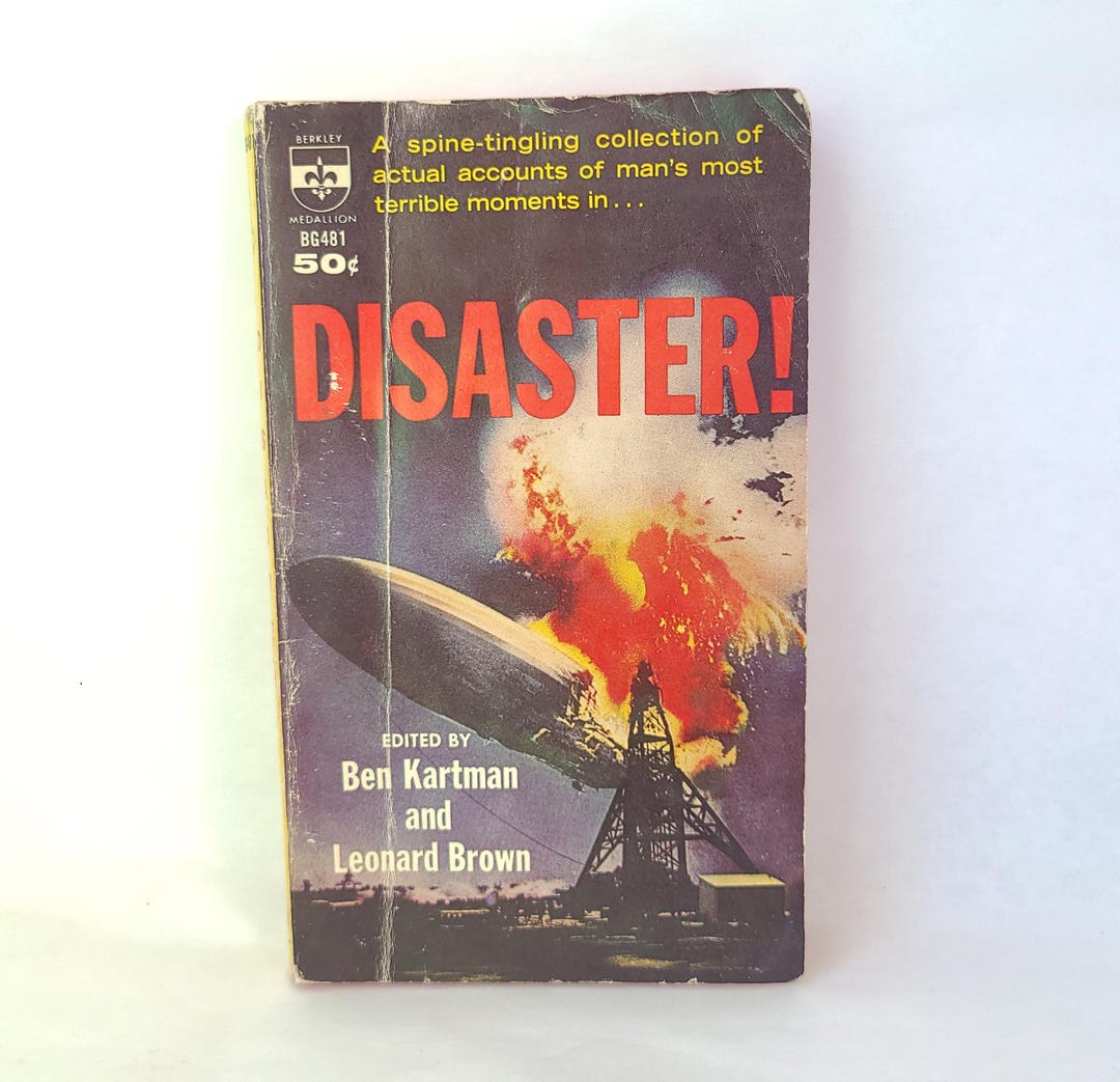 Vintage 1960s Disaster! Paperback Book: True Catastrophe Stories - Etsy
