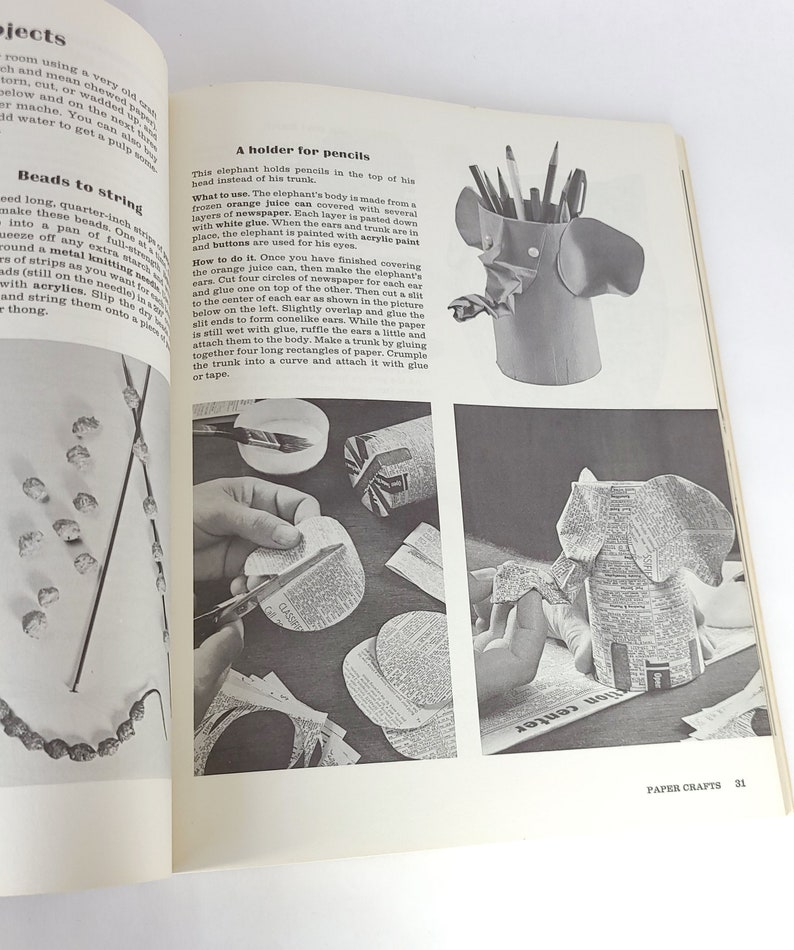 Vintage 1970 Crafts for Children by Sunset Magazine - Etsy