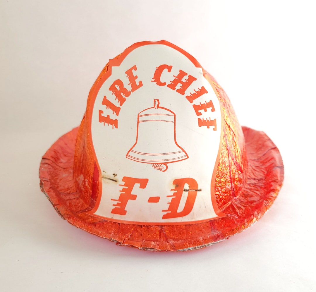 Vintage Foil Fire Chief Hats - Set of 5 - Kids Costume - Etsy UK