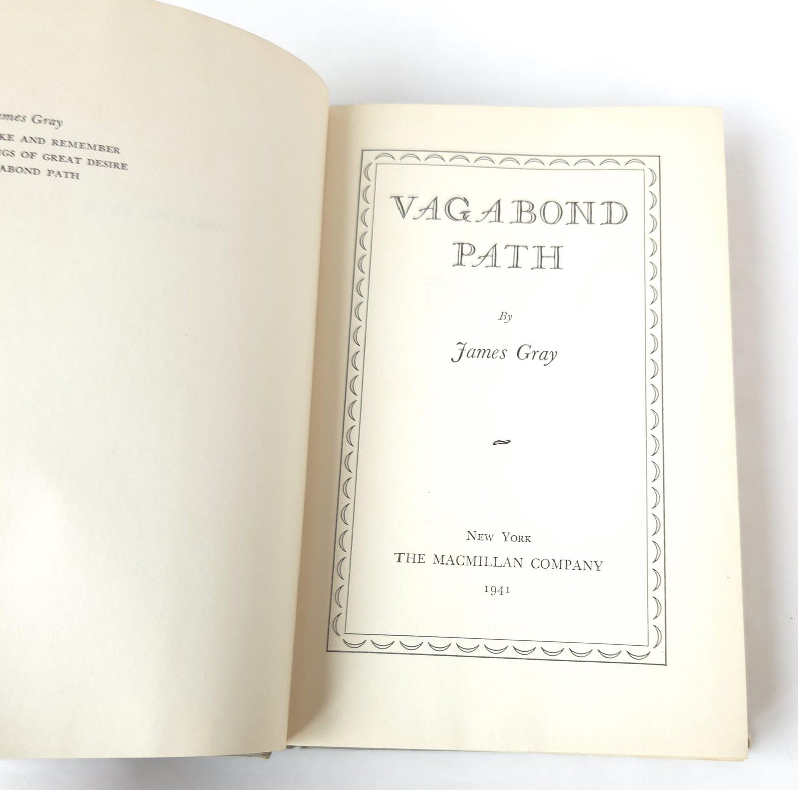 1941 Vagabond Path by James Gray - First Edition Hardcover - Vintage ...