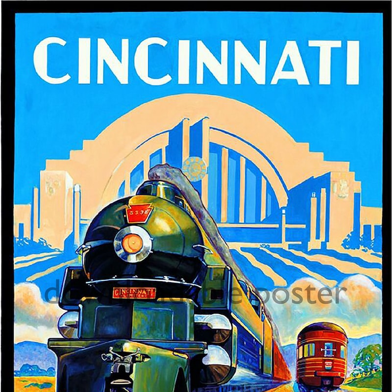 Railroad Poster - Etsy