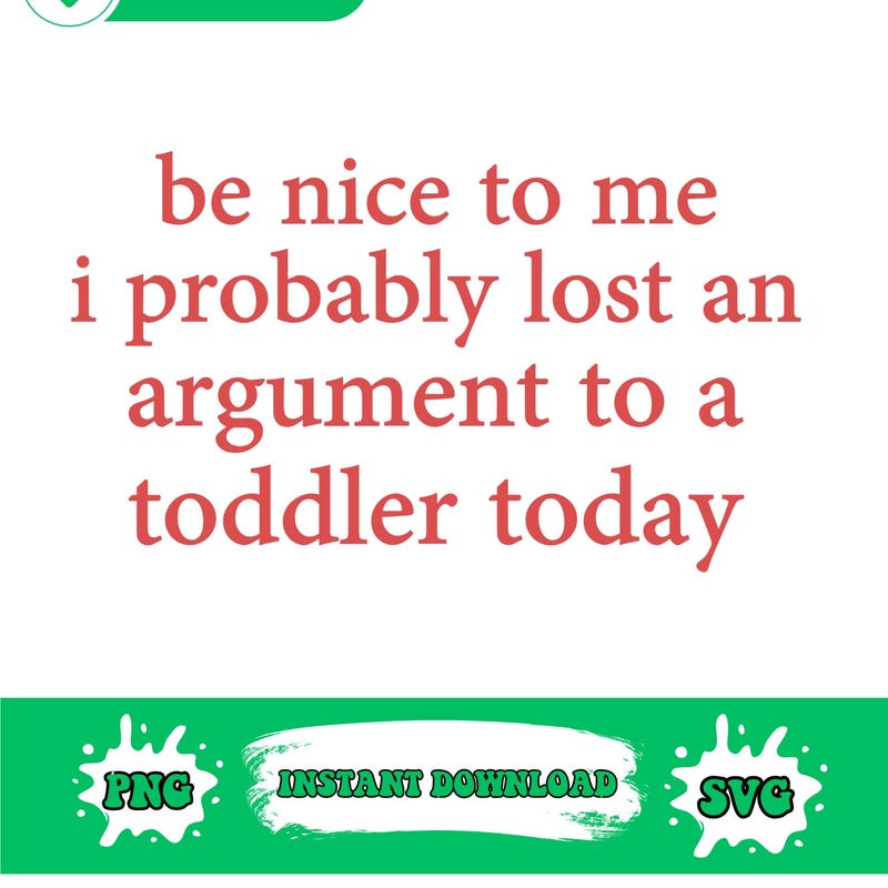Argument With a Toddler - Etsy