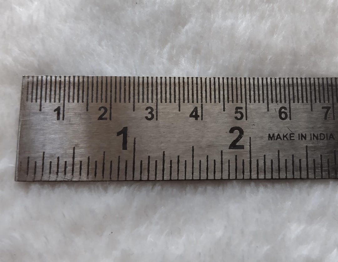Stainless Steel Ruler: 30cm/12 Inch Reversible, Conversion Table - Etsy