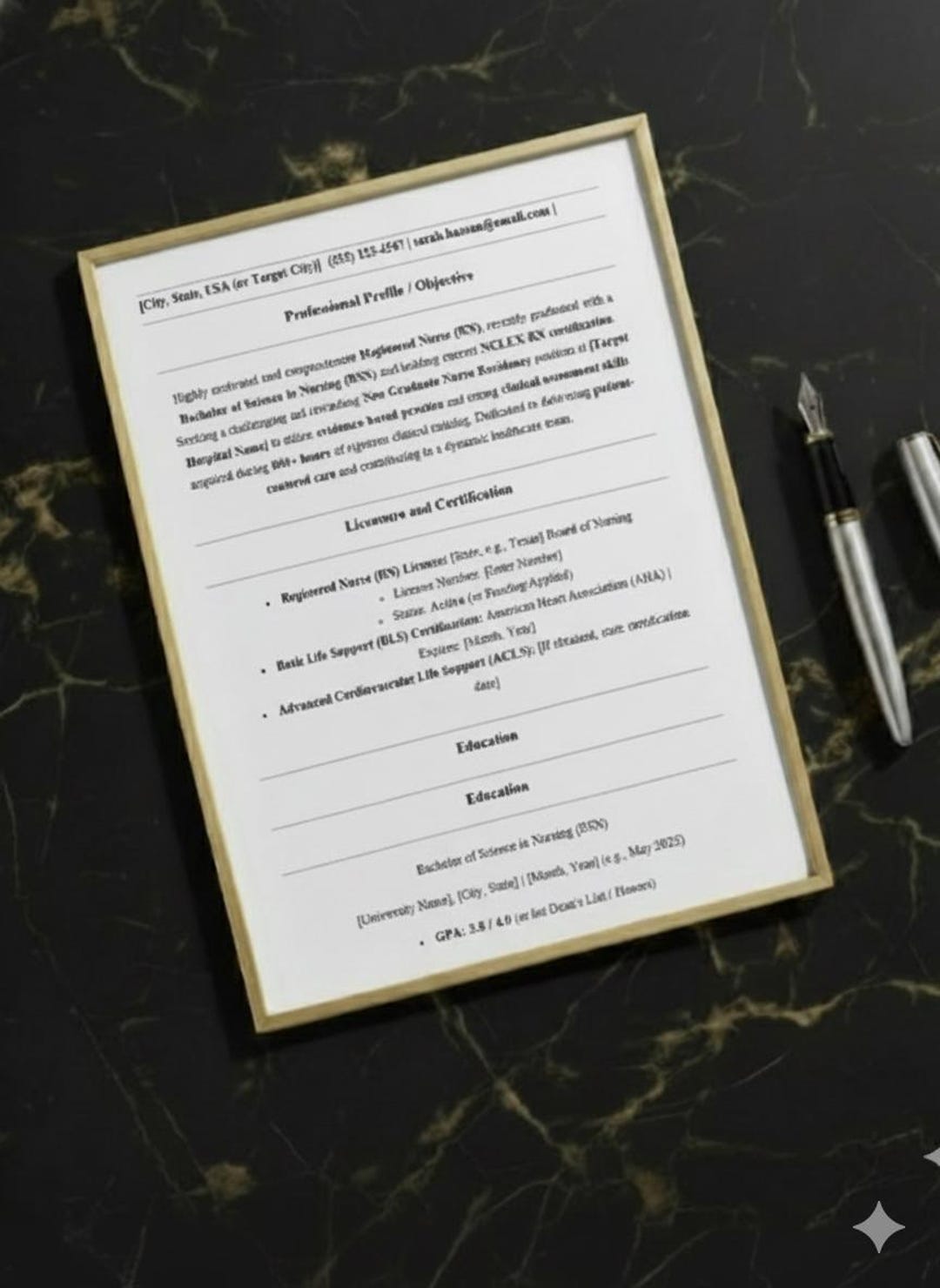 Modern Nurse Resume Template | Ats-friendly CV, Cover Letter (word ...