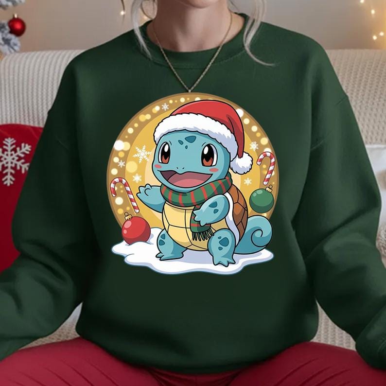 Pokemon Christmas PNG Bundle 12 Designs – Pikachu Squirtle Charmander ...