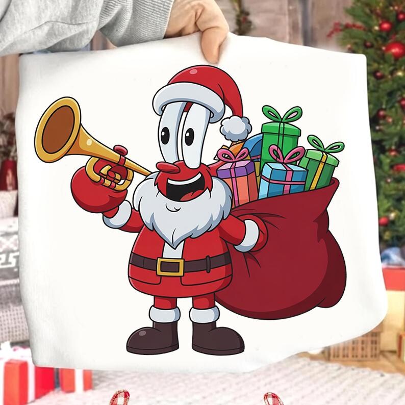 Paquete de 5 diseños de Bob Esponja en formato PNG navideño: Bob ...